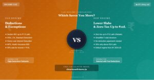 Old vs New Tax Regime Calculator FY 2025-26 (AY 2026-27) – Free Income ...