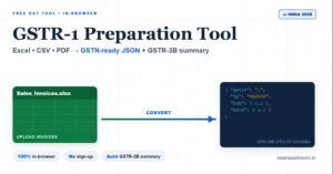GSTR-1 Preparation Tool – Free GSTR-1 JSON Generator (Excel to JSON ...